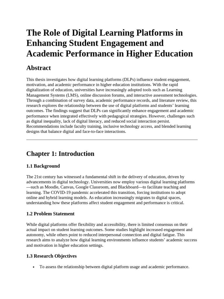 Impact of Digital Learning on Student Success | PDF | Motivation ...