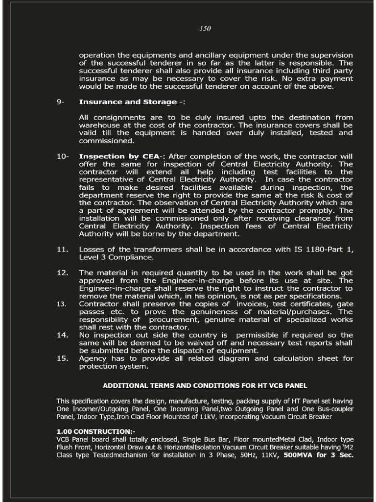 Panel Specifications | PDF
