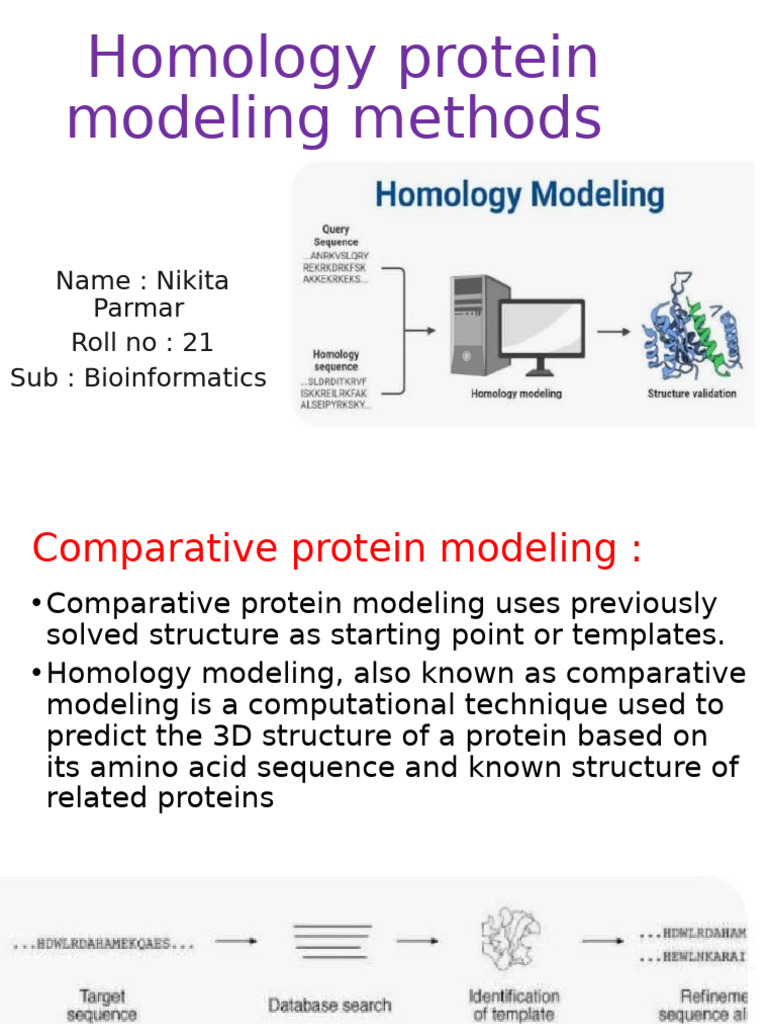 Homology Protein Modeling | PDF | Sequence Alignment | Proteins