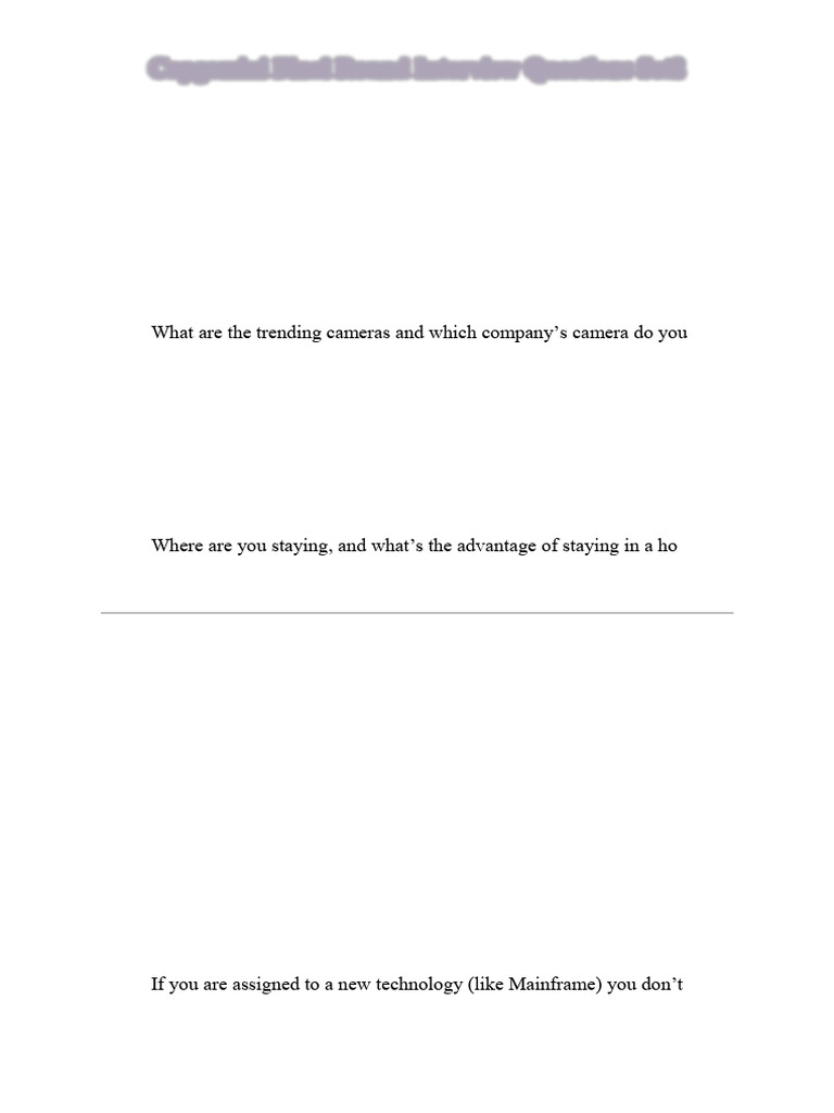 Capgemini Final Interview Questions Set2 2026 YoP | PDF | Sql ...