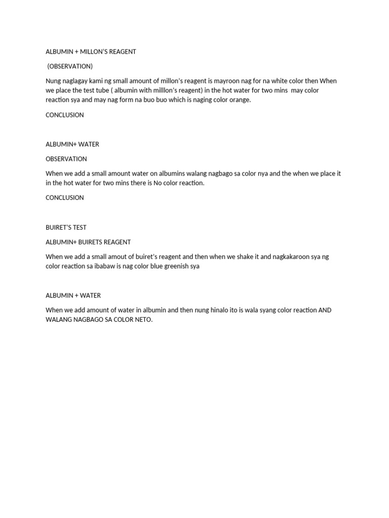 Albumin | PDF | Proteins | Amino Acid
