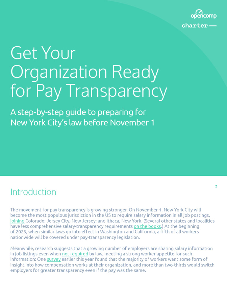 Prepare for NYC Pay Transparency Law | PDF | Cost Of Living | Salary