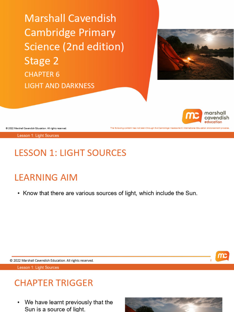 Chapter 6 - Light & Darkness | PDF | Light