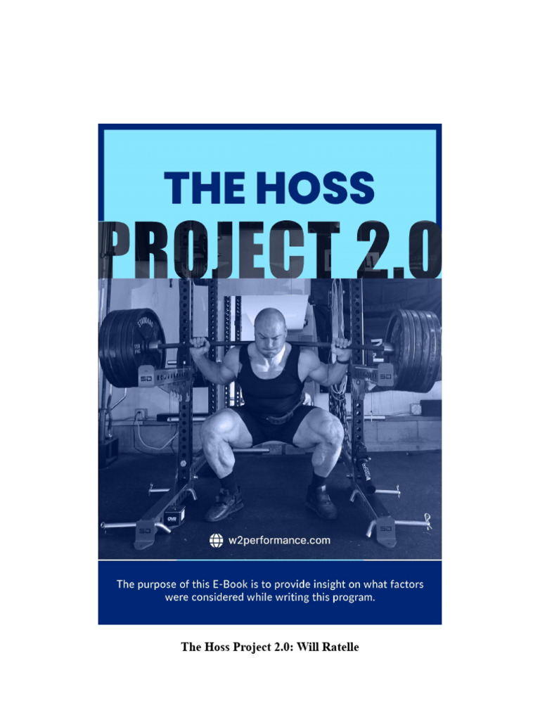 Hoss Project 2.0 Overview and Guidelines | PDF | Strength Training ...
