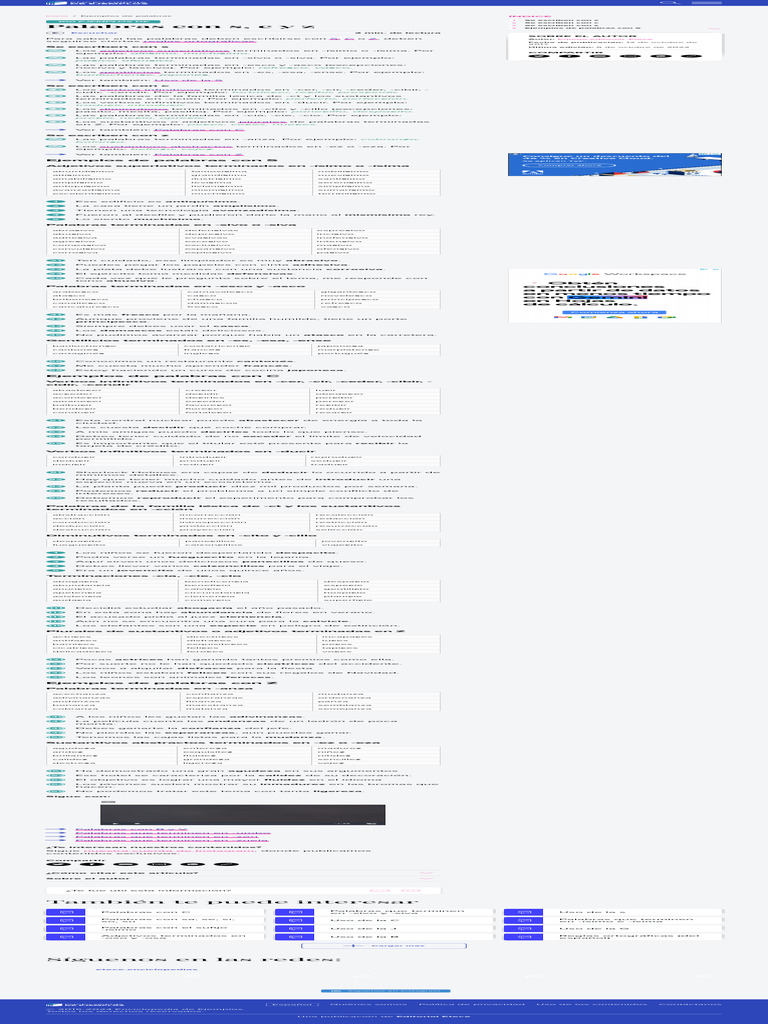 100 Ejemplos de Palabras Con S, C y Z 5 | PDF