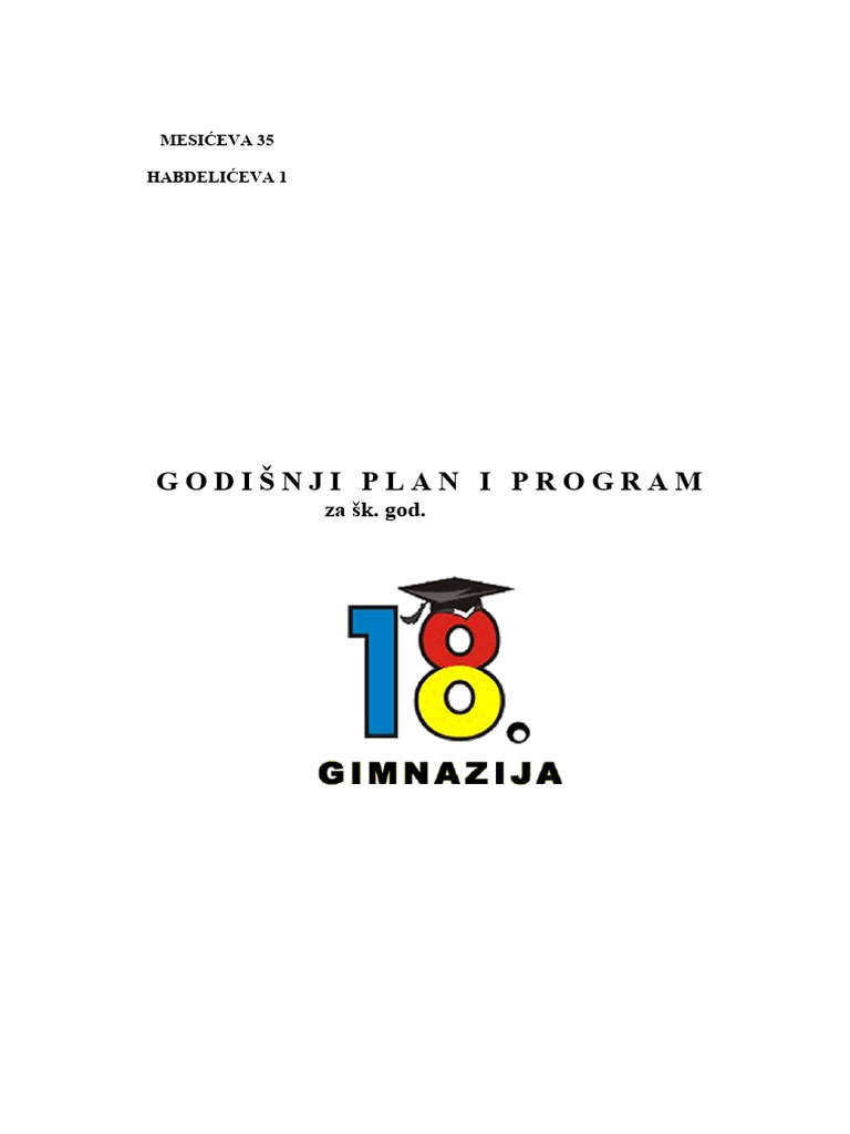 Godisnji-plan-i-program-rada-za-skolsku-godinu-2025._2026 | PDF
