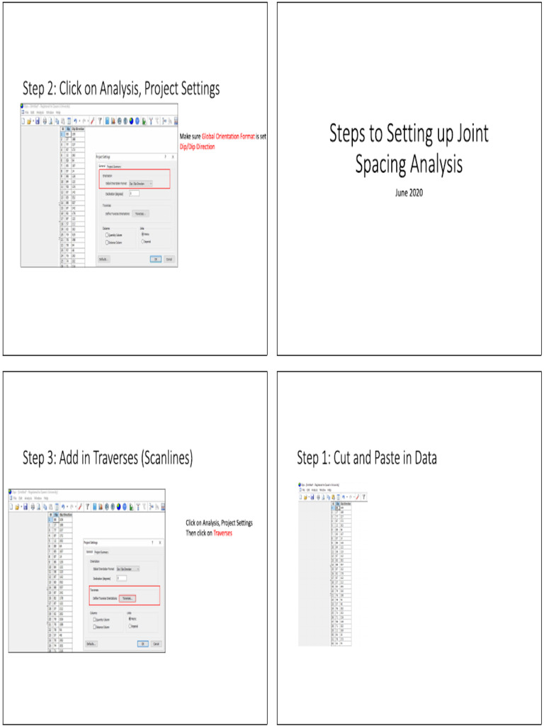 Joint Spacing Tutorial Pdf