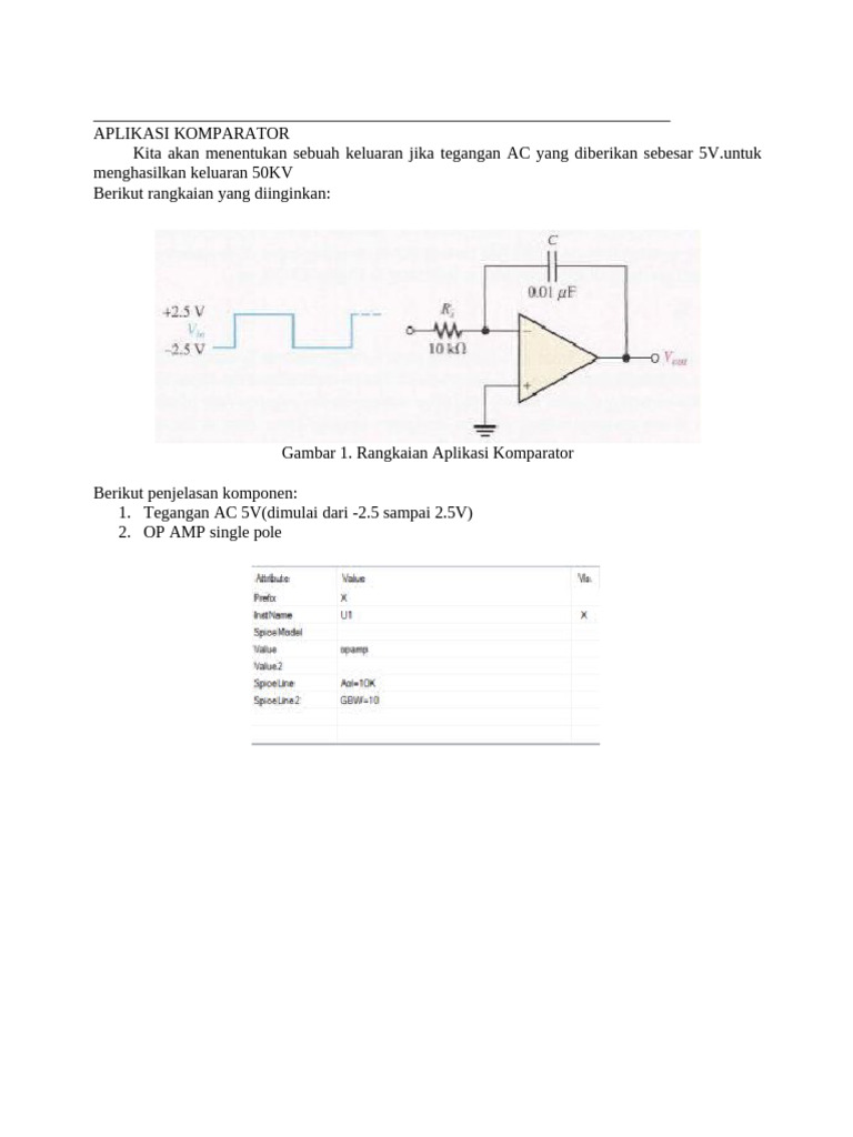 Aplikasi Komparator untuk Tegangan 50KV | PDF