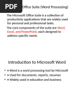 Comprehensive Microsoft Office Guide | PDF