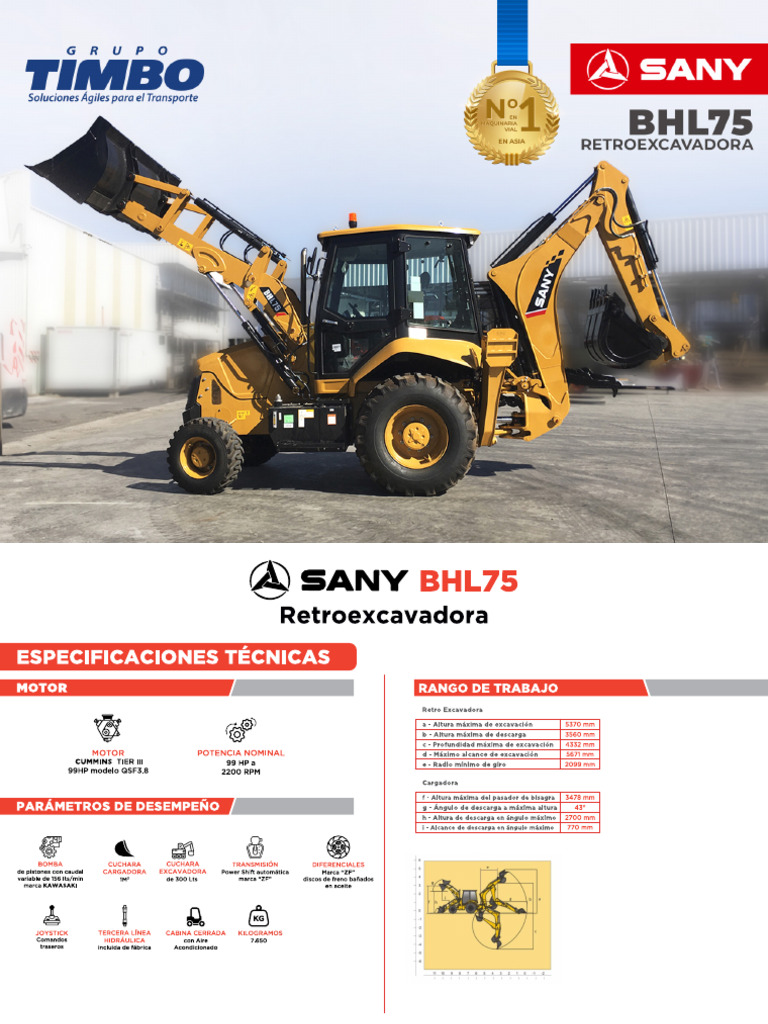 Bhl75 Timbo Retropala o Pajarita Ficha Tecnica | PDF