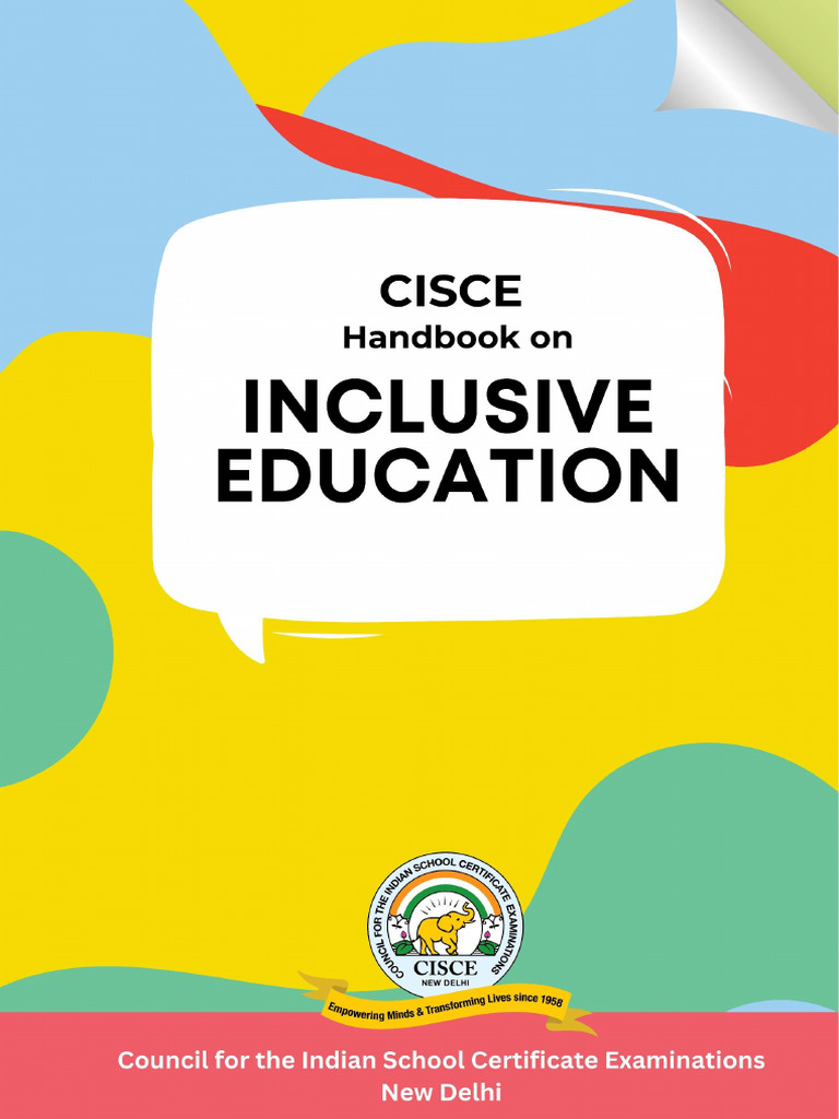 CISCE Handbook On Inclusive Education | PDF | Inclusion (Education ...