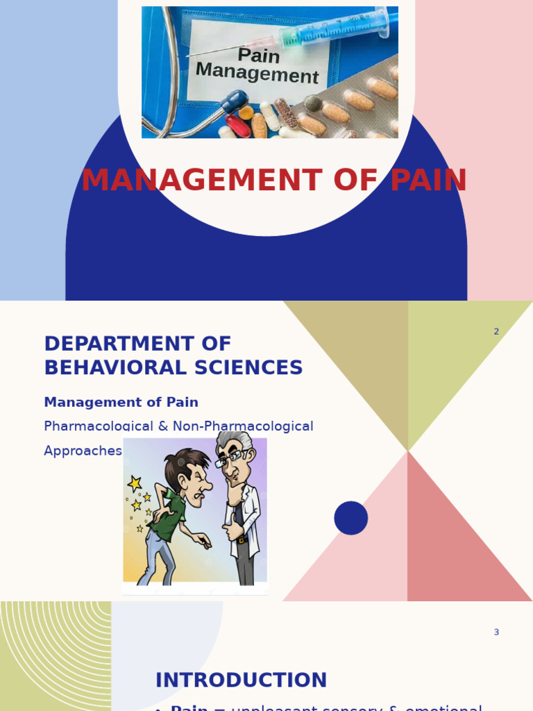 Management of Pain | PDF | Pain Management | Pain