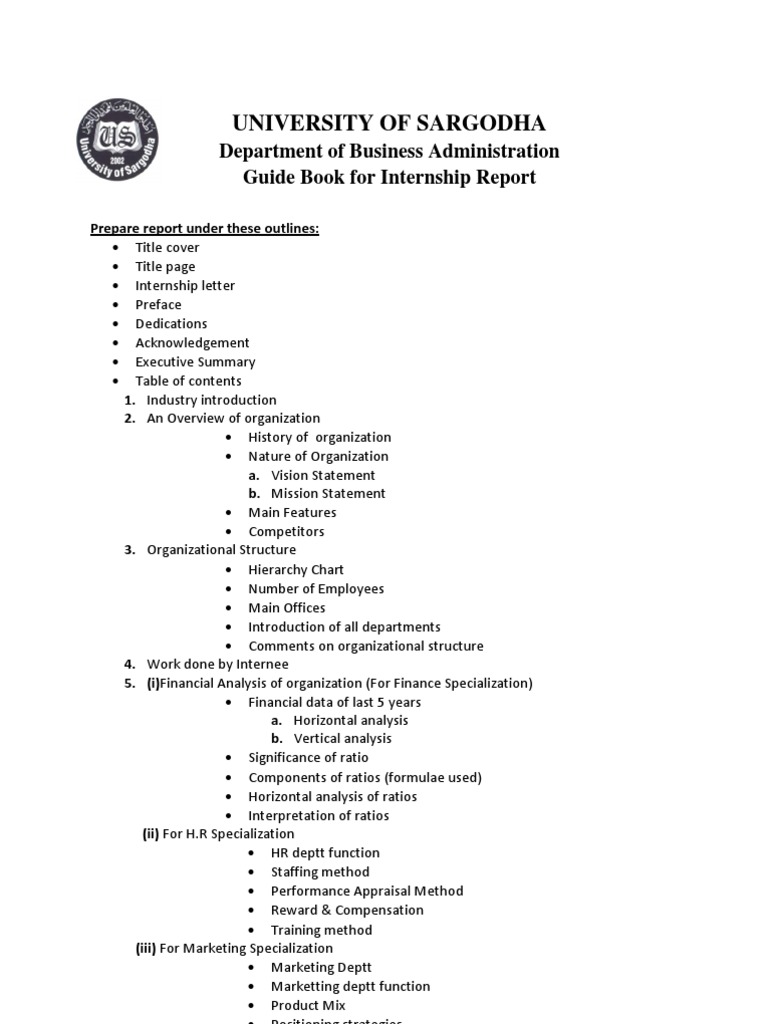 Internship Report - Mba | PDF | Business