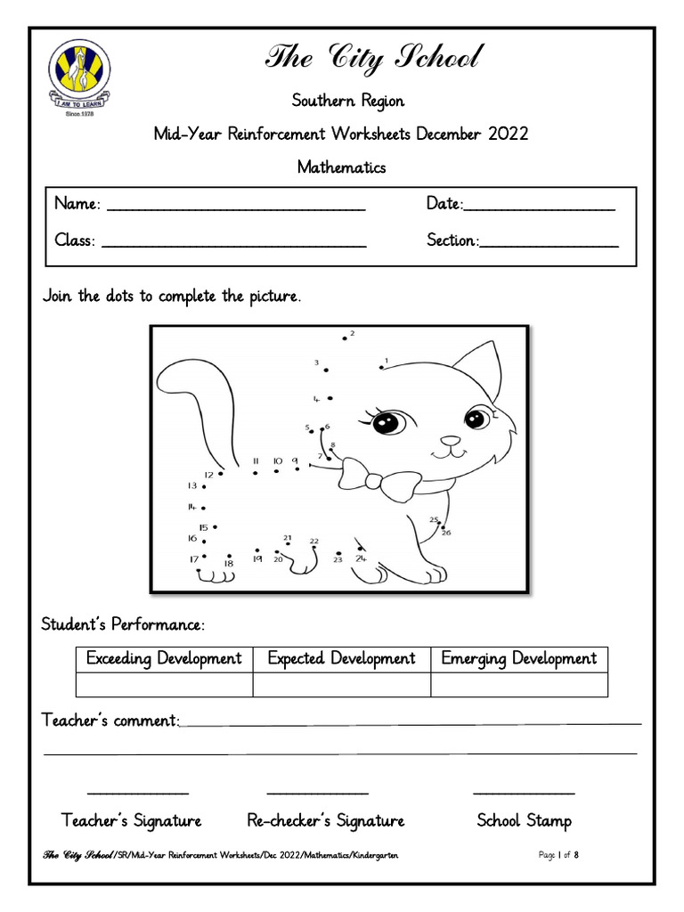 Kindergarten Math Reinforcement 2022 | PDF | Mathematics