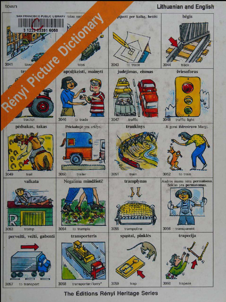 Renyi Lithuanian-English Picture Dictionary | PDF