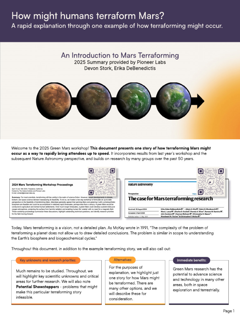 2510 - An Introduction To Mars Terraforming | PDF | Mars | Atmosphere