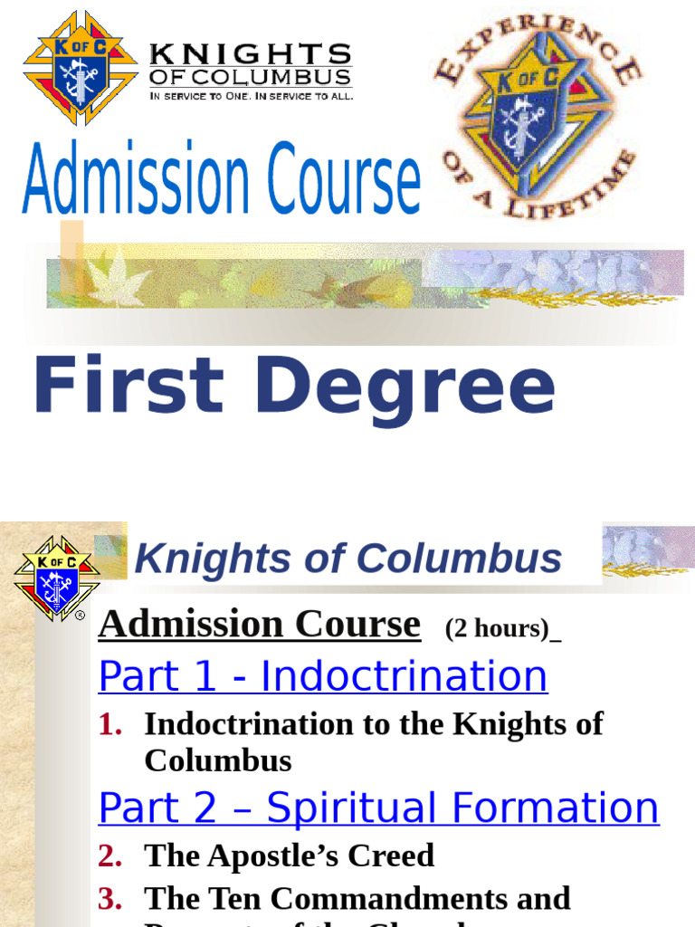 First Degree Admission Course | PDF | Rosary | Jesus