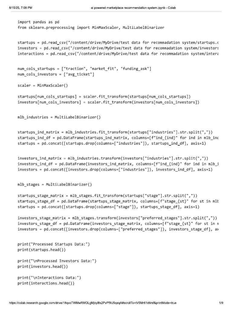Ai Powered Recommendation System | PDF