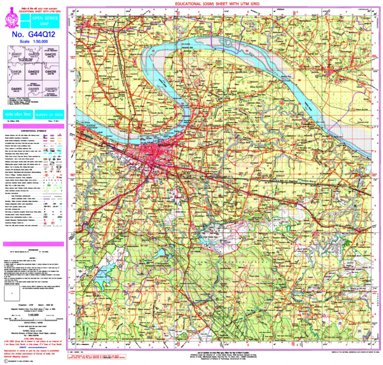 Educational Map of Uttar Pradesh | PDF | Geodesy | Geography