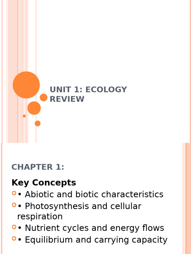 Ecology Concepts and Biodiversity Overview | PDF | Ecosystem | Soil