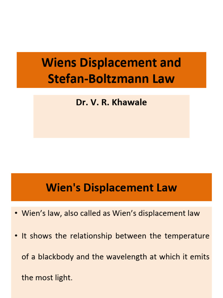 Wiens Displacement Law | PDF