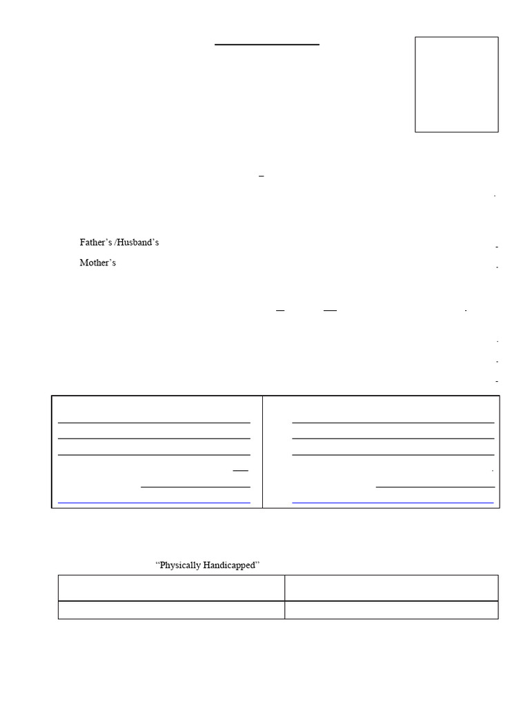 LDC Application Form for 515 Army Workshop | PDF | Identity Document ...