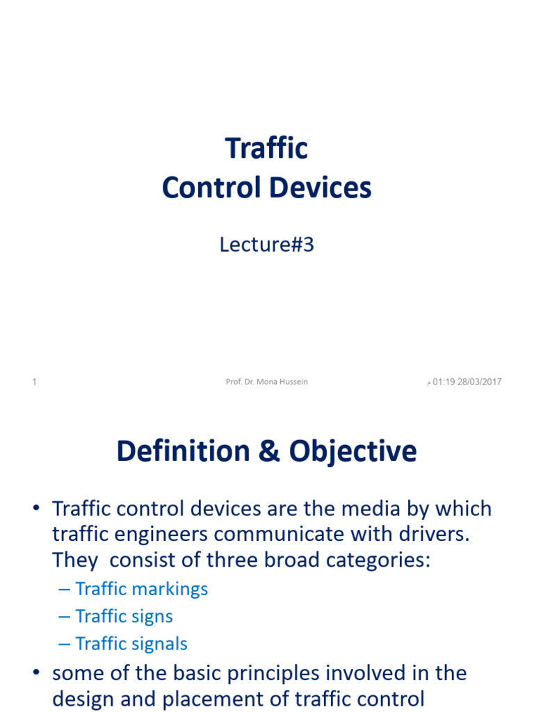 Traffic Control Devices Overview | PDF | Traffic | Traffic Light