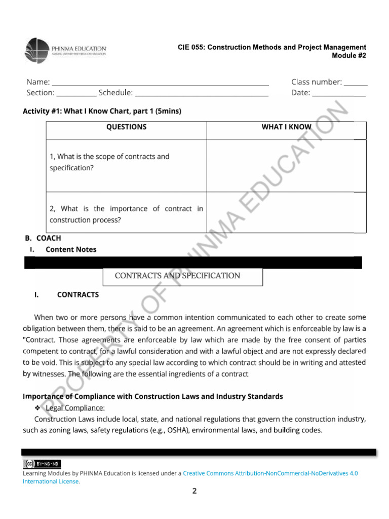 Contracts and Specification | PDF