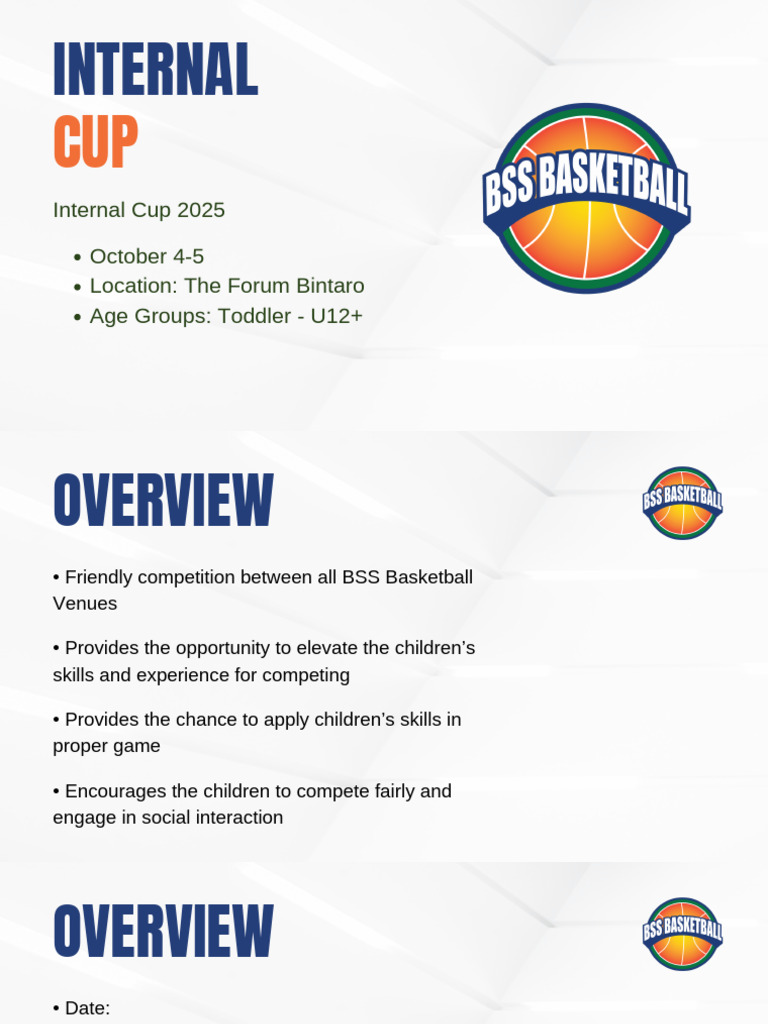 Internal Cup Dan Internal Games Guideline 2025 | PDF | Sports | Ball Games