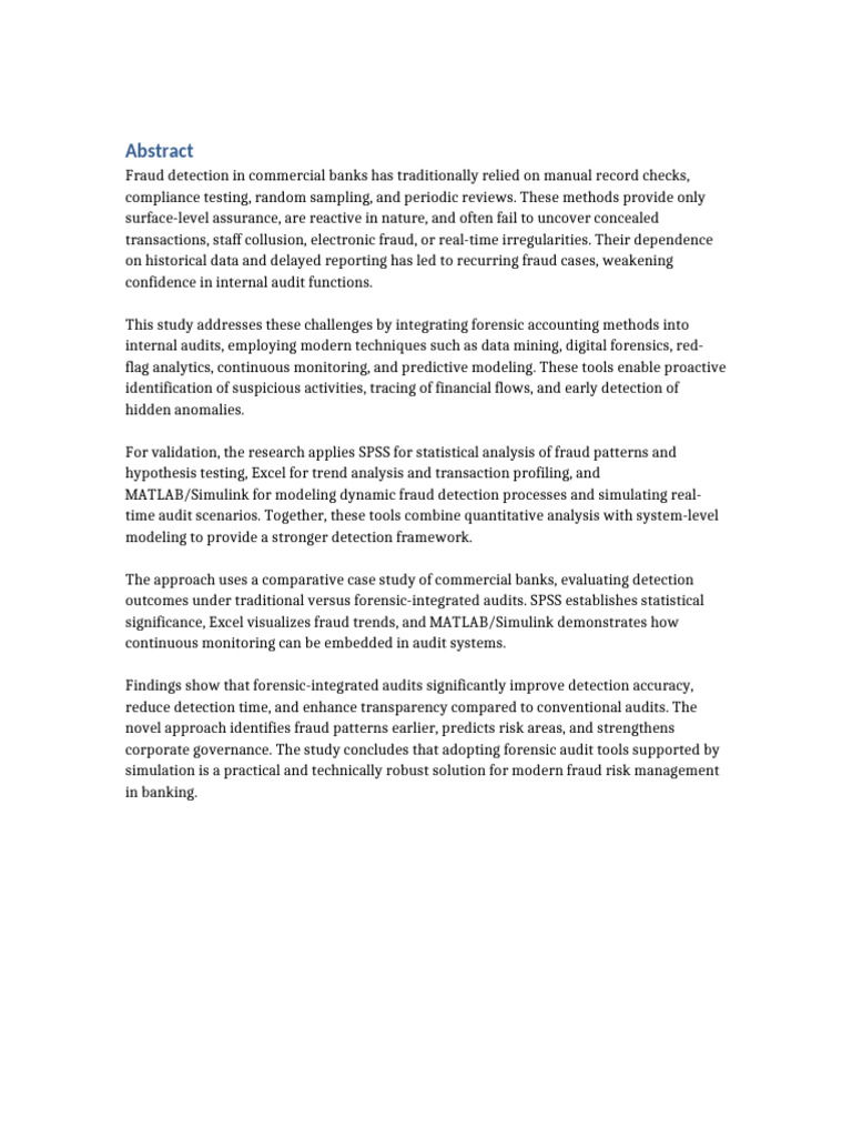 Abstract Forensic Audit | PDF