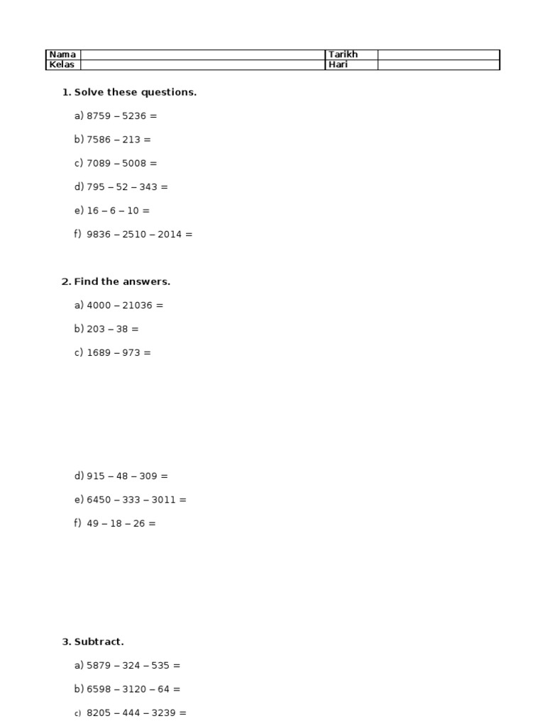 Solve These Questions | PDF