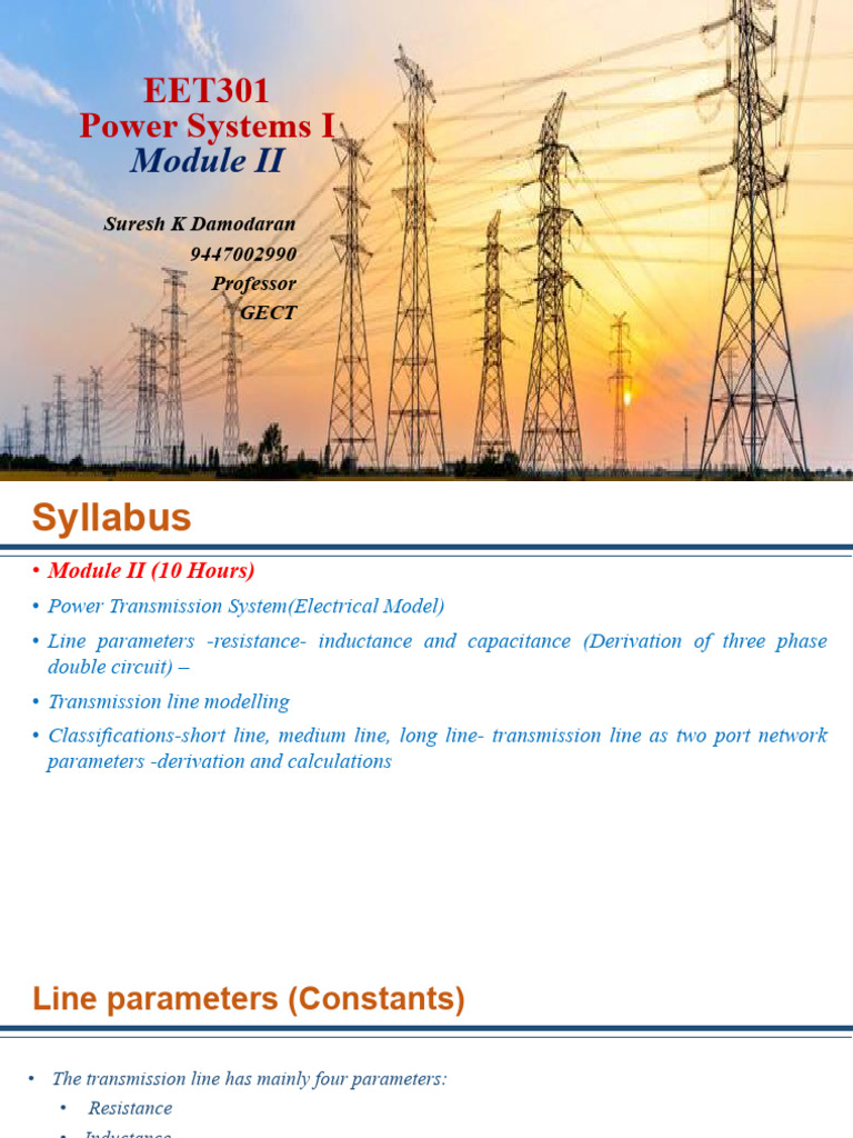 Module 2' | PDF | Inductance | Electric Power Transmission
