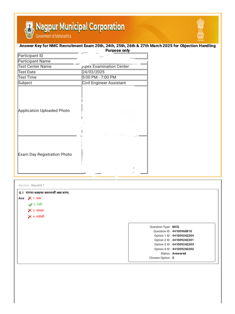 NMC_CEA (1) | PDF | Multiple Choice | Depreciation