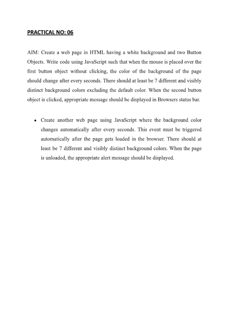 Practical No 6-9 | PDF