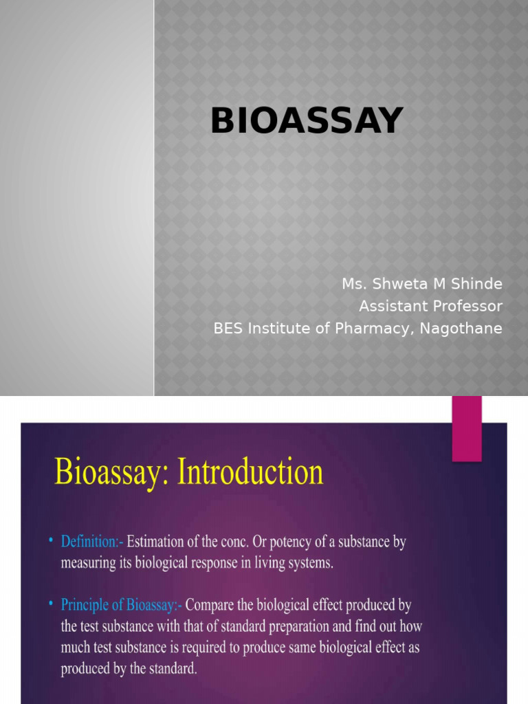 Bioassay | PDF