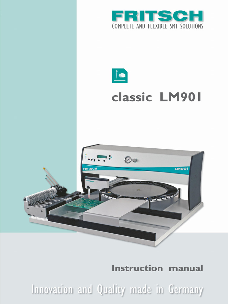 Fritsch LM901 Instruction Manual | PDF | Syringe | Machines