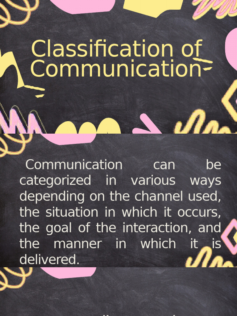 Classification of Communication | PDF