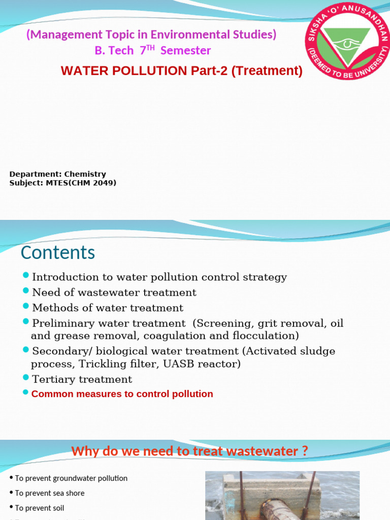 7 Water Pollution | PDF | Sewage Treatment | Anaerobic Digestion
