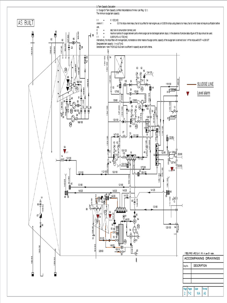 Oily Bilge Water System - As BUILT | PDF | Fuels