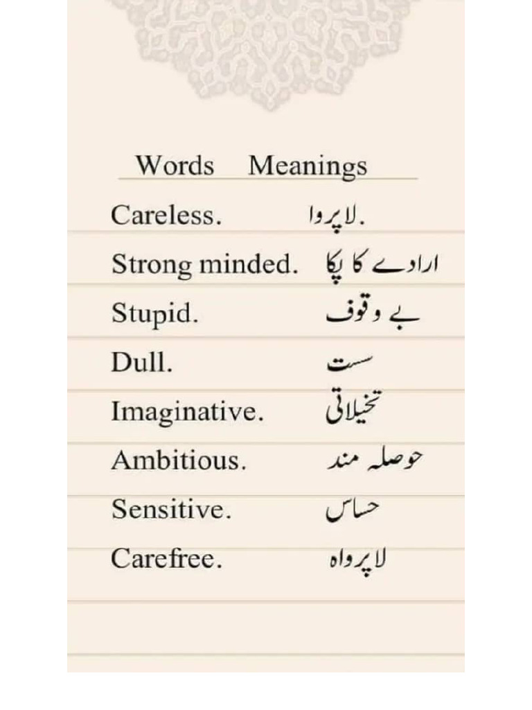 Word Meaning. | PDF