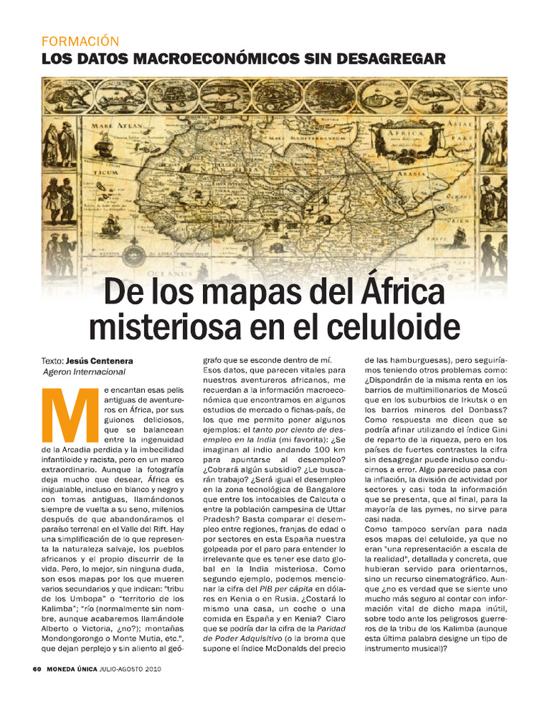 Entorno Macro - Los Datos Económicos Sin Desagregar | PDF
