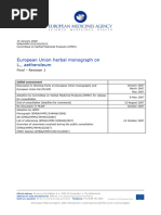 EU Monograph on Althaea officinalis Radix | PDF | Dose (Biochemistry ...