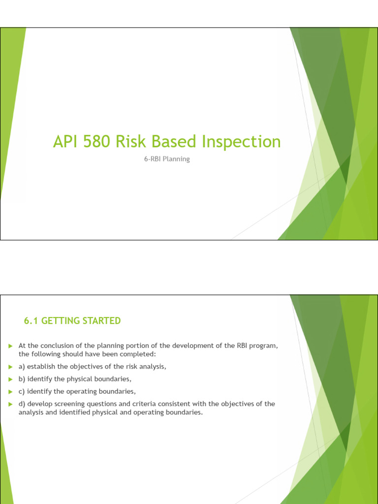 6 RBI Planning | PDF | Risk | Reliability Engineering