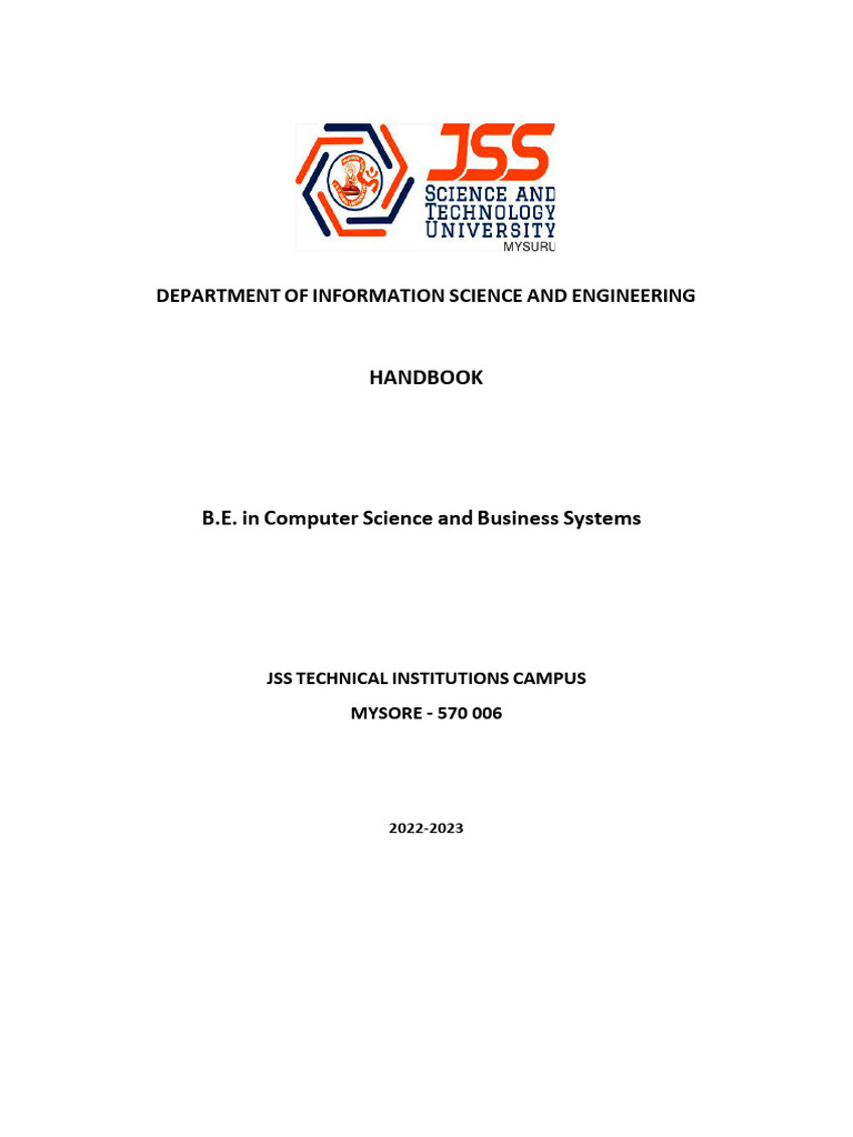 Csbs Scheme-Syllabus 2022-23-8th-May 2024 Compressed | PDF | Engineering | Course Credit