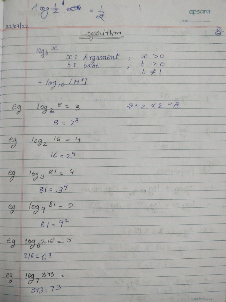 Maths Class Notes | PDF