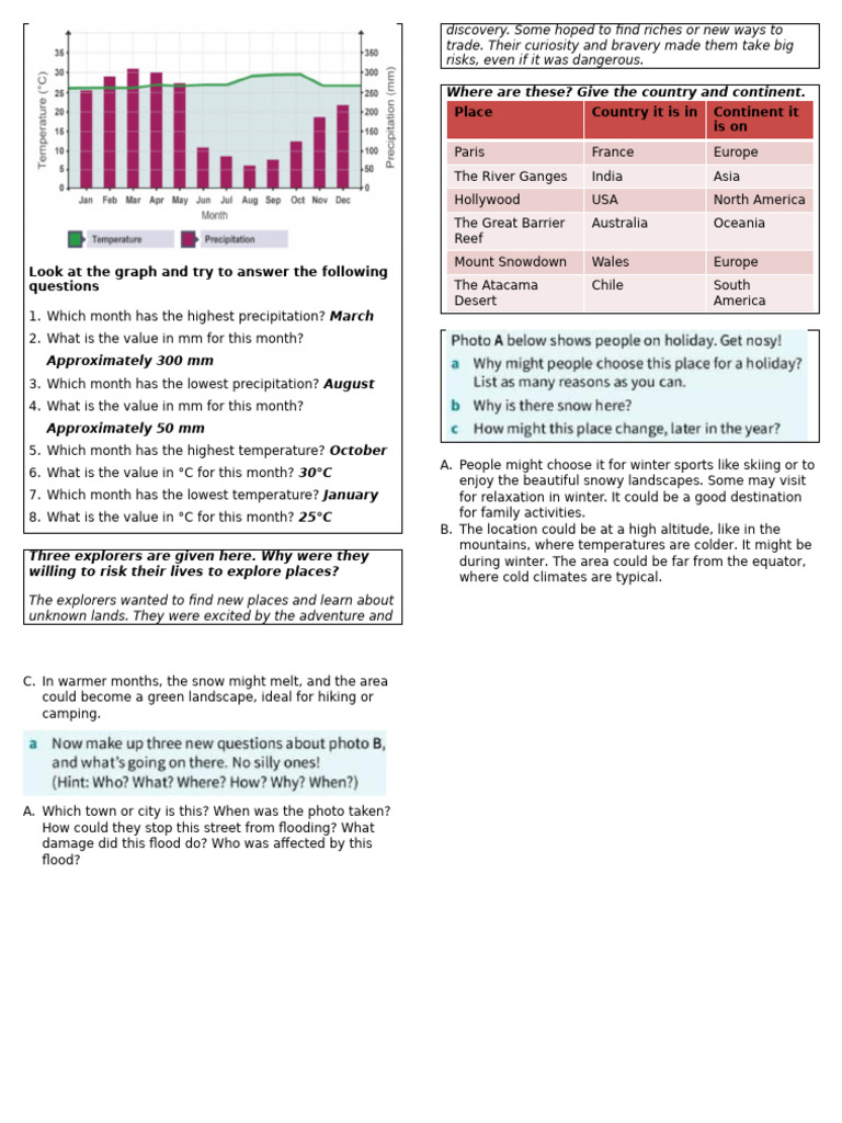 Y7 - T1 - W2 - 1.3 Answers To PPT Questions | PDF | Earth Sciences ...