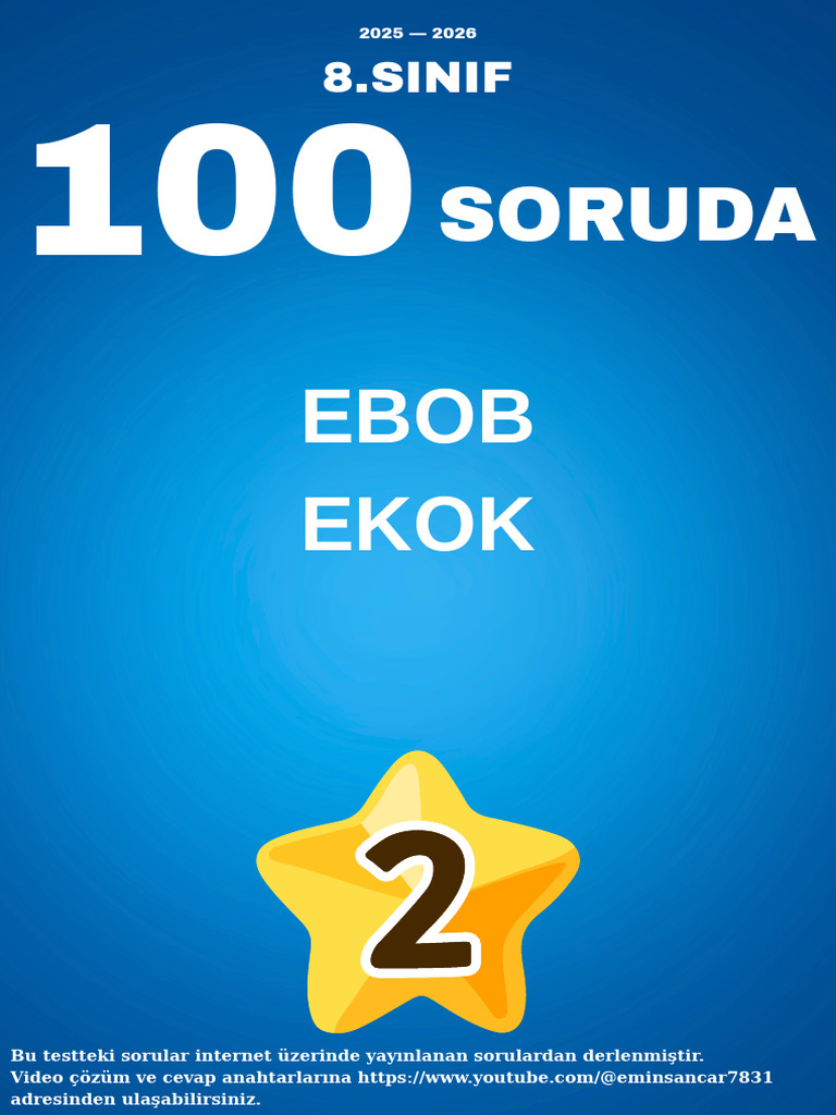 2) 100 Soruda Ebob Ve Ekok | PDF