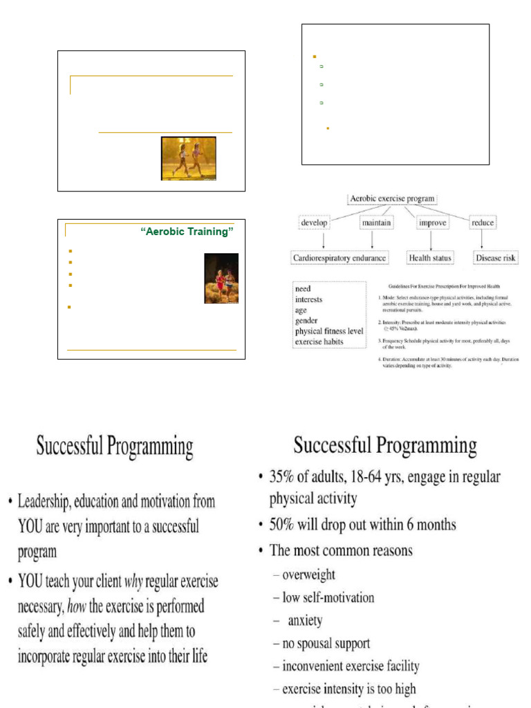 Aerobic Training Program Design Guide | PDF | Heart Rate | Sports Science