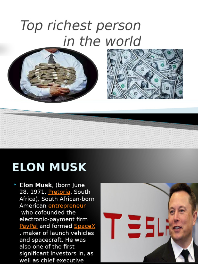 Top Richest Person in The World | PDF
