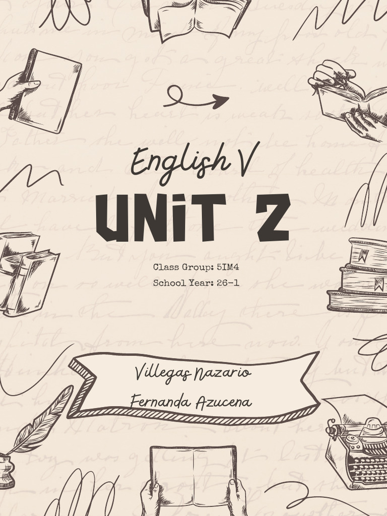 Documento A4 Portada de Lengua y Literatura Papel Ilustrado A Mano ...